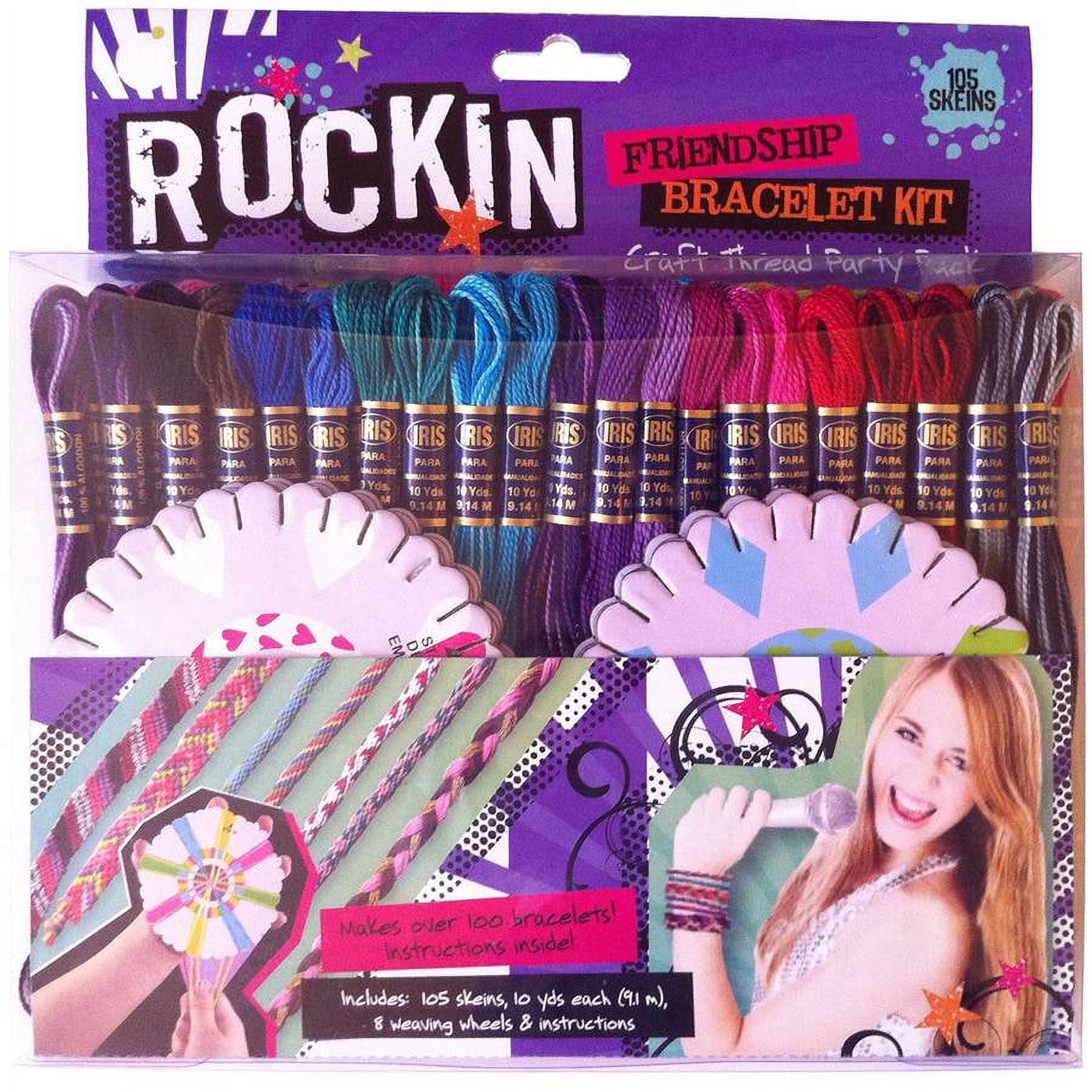 Rockin Friendship Bracelet Thread Party Pack Kit- , Pk 1, Iris ...