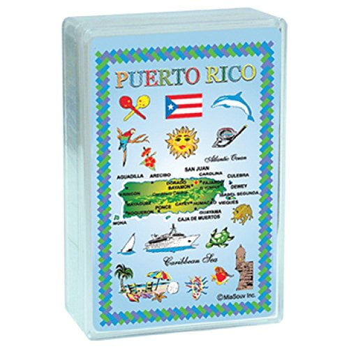 Rockin Gear Playing Cards Puerto Rico Map Souvenir Gift Index Playing ...