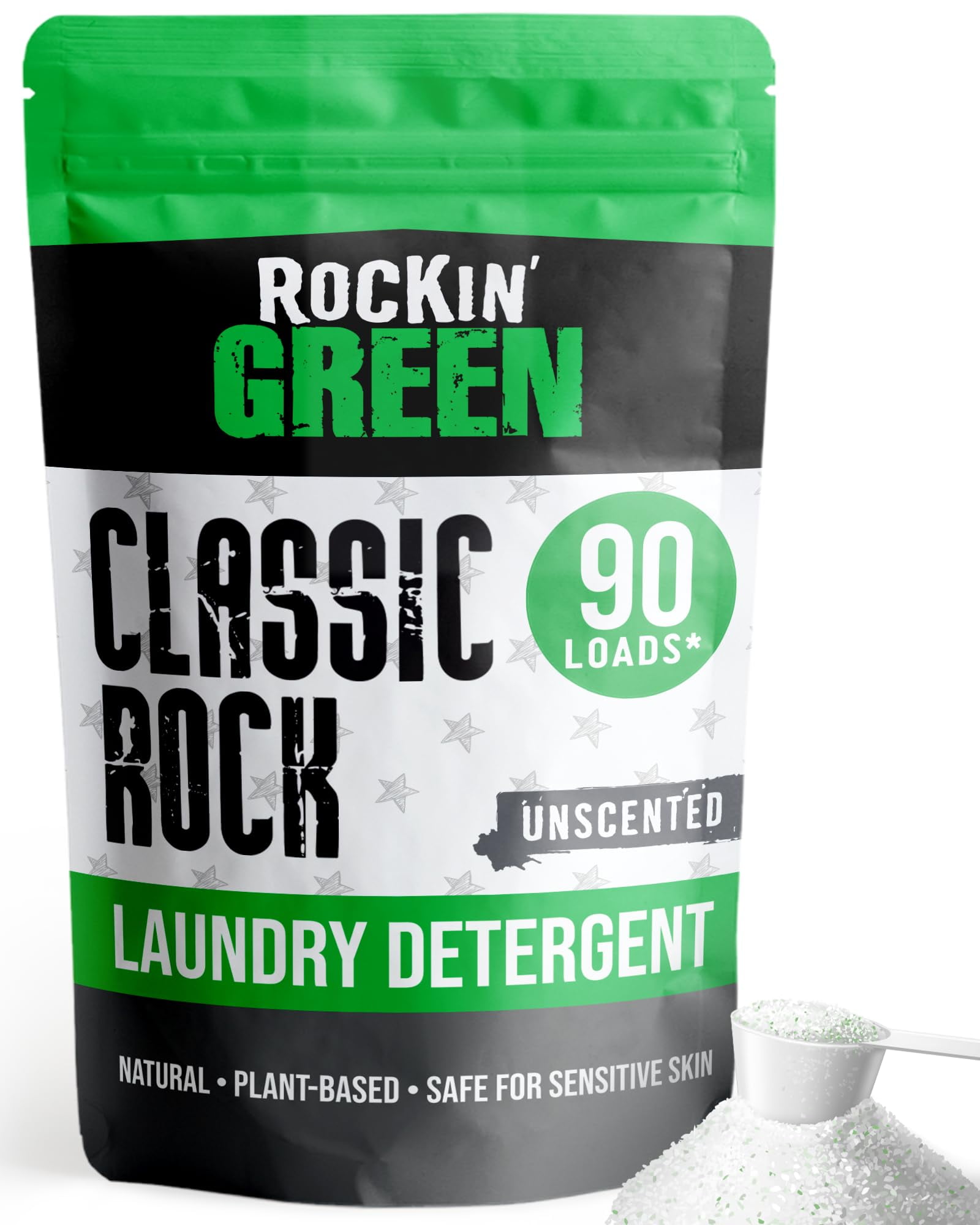Rockin' Green Classic Rock Laundry Detergent Powder (90 Loads) - All ...