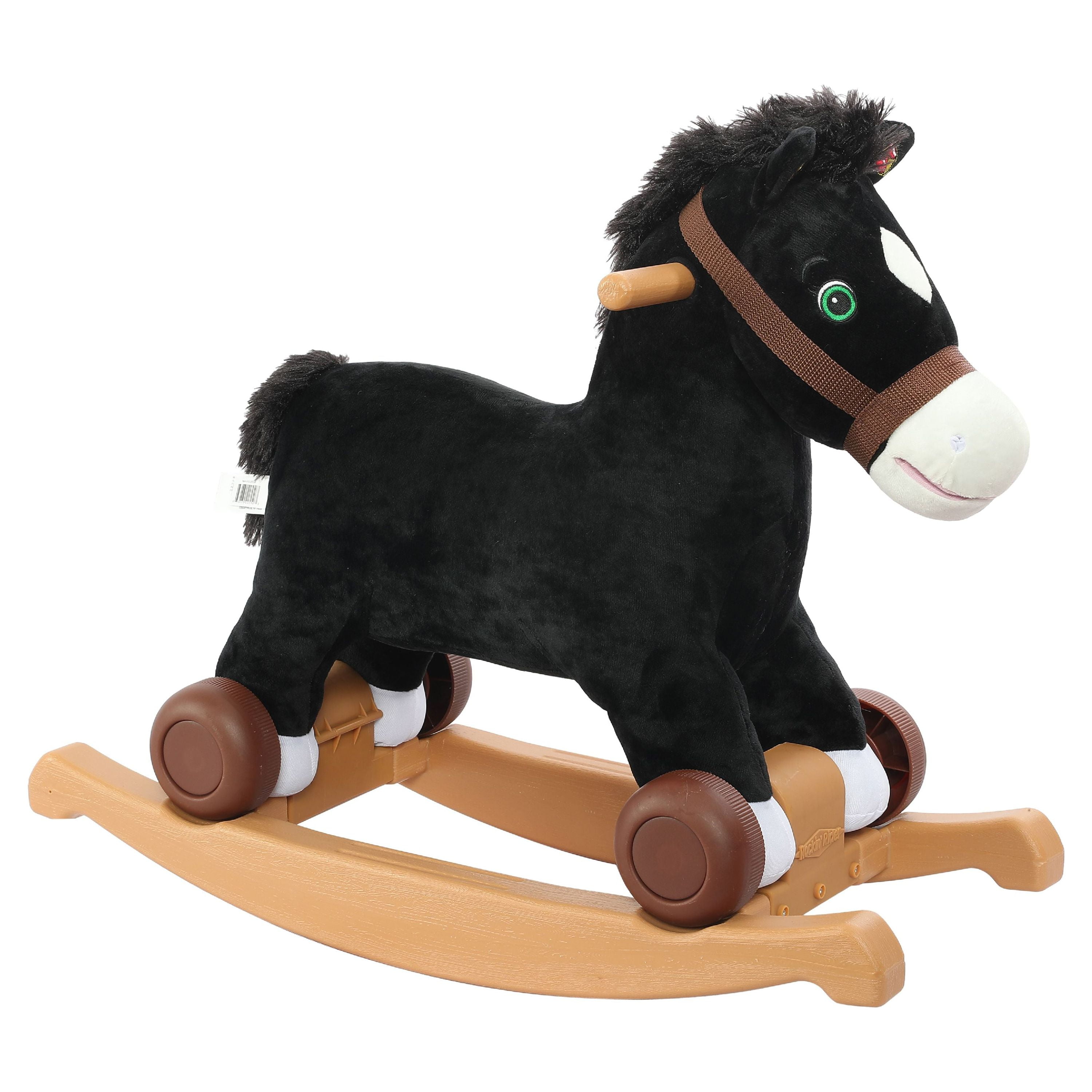 Rockin' Rider Cocoa Pony Ride-On Toy Plush Horse with Sound & Mane ...