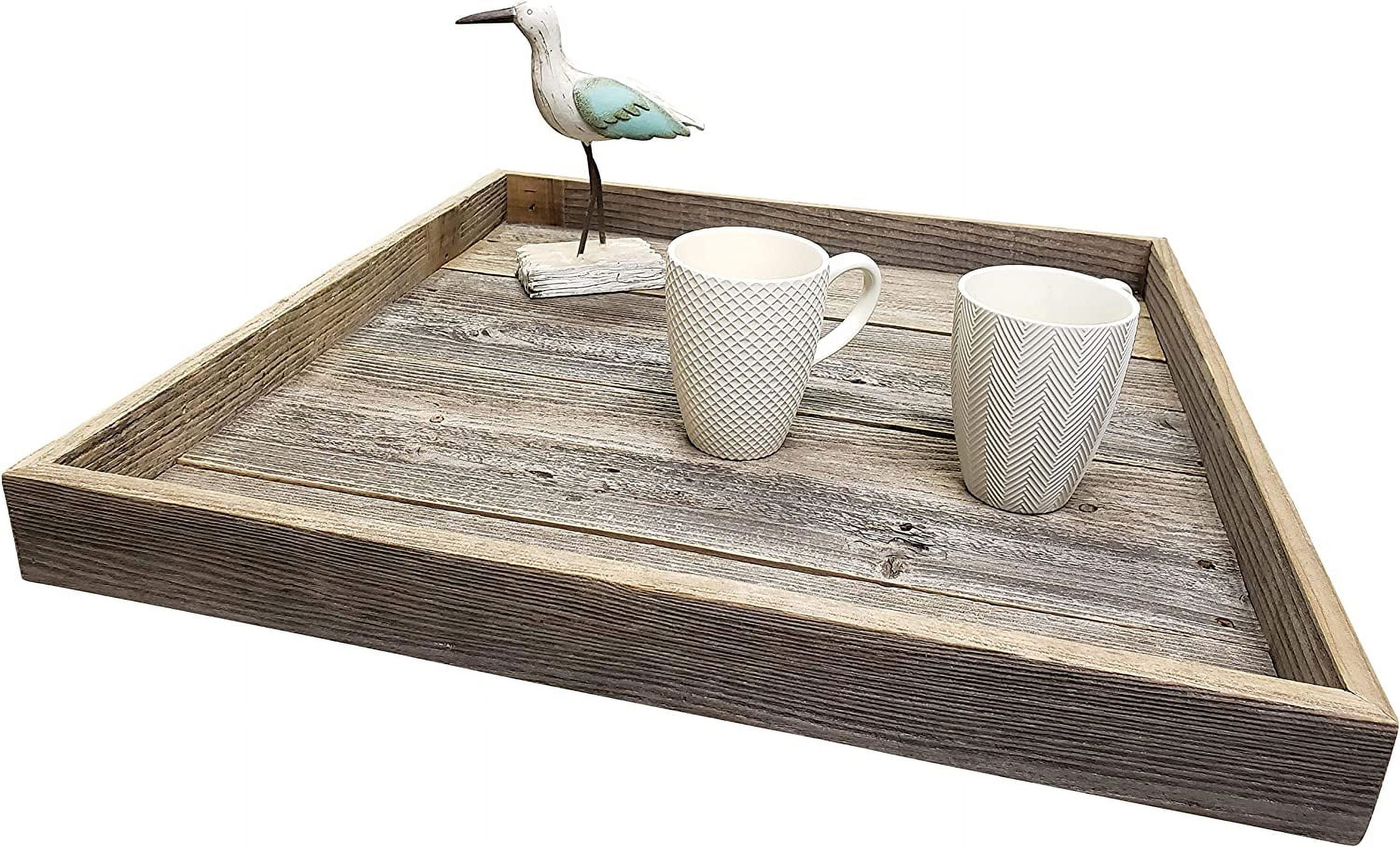 Rockin' Wood Farmhouse Rustic Weathered Reclaimed Wood 18 x 18 Inch ...