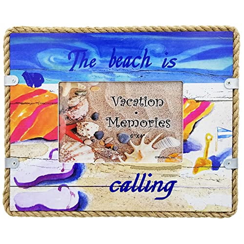 Rockin Wooden Picture Frame Beach Fun Nautical Themed Photo Frames, The ...