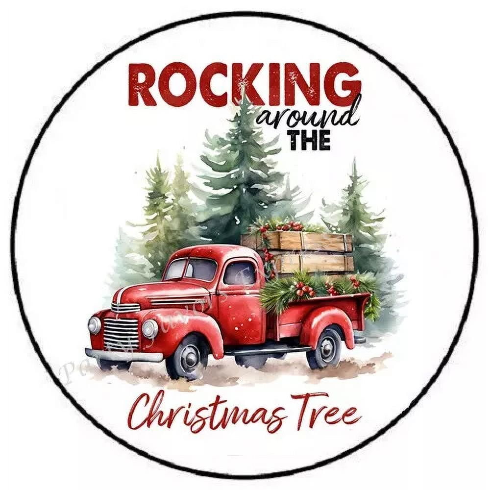 Rocking Aroun The Christmas Tree Stickers Party Favors Phone Decal ...