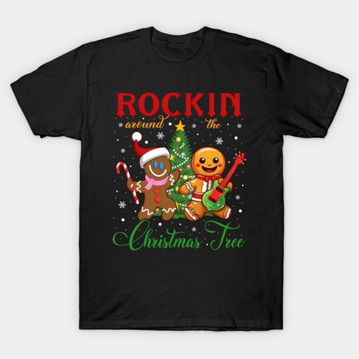 Rocking Around The Tree Gingerbread Rock Roll Cute Design, H27430 T ...