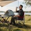 GCI Outdoor SunShade Rocker Foldable Rocking Camp Chair with Shade ...
