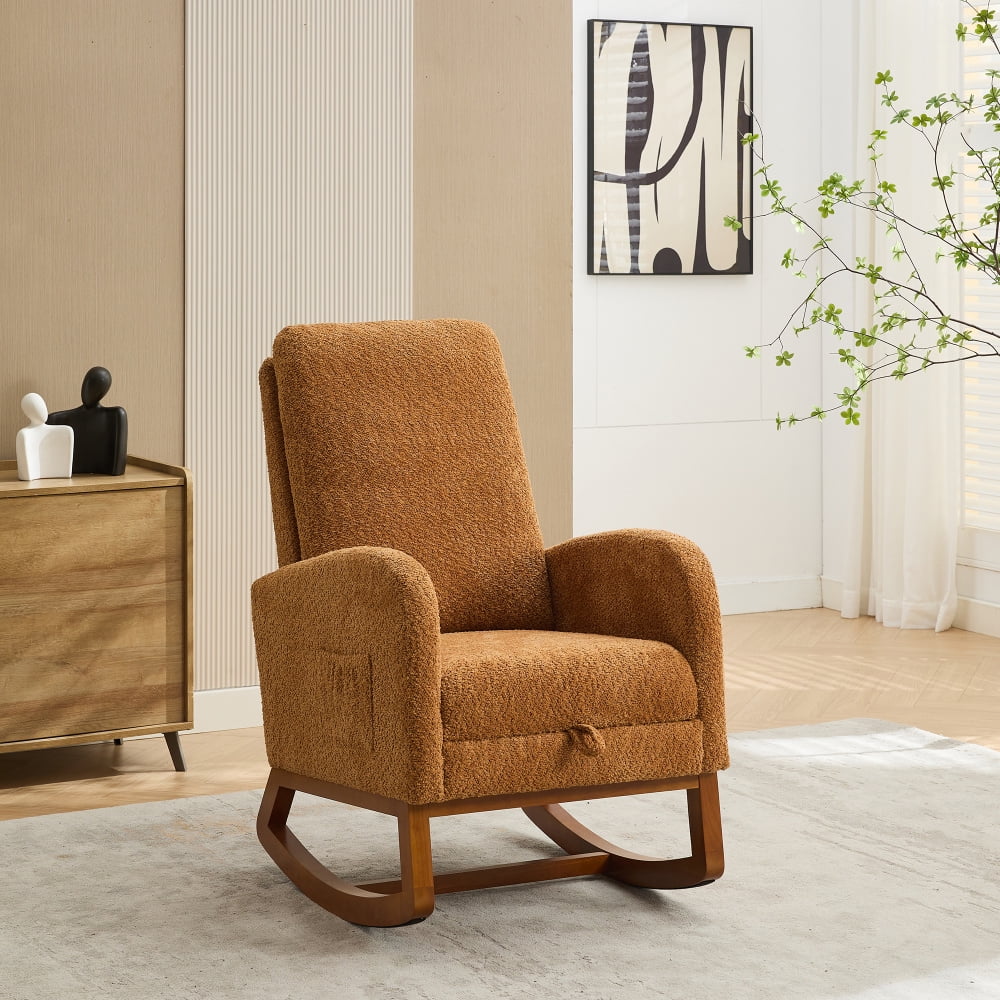 Rocking Chair, Accent Armrest Chair with Footrest-Glider, Glider Chair ...