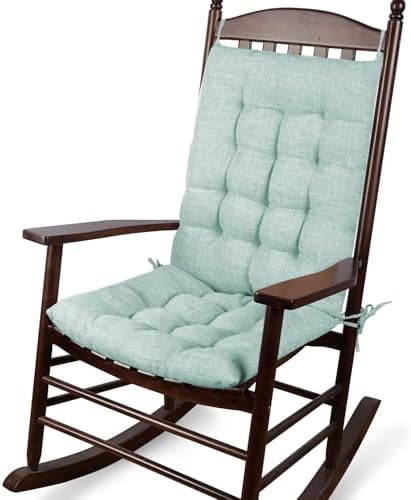 Rocking Chair Cushion Large Rocking Chair Pads with Ties Premium Tufted ...