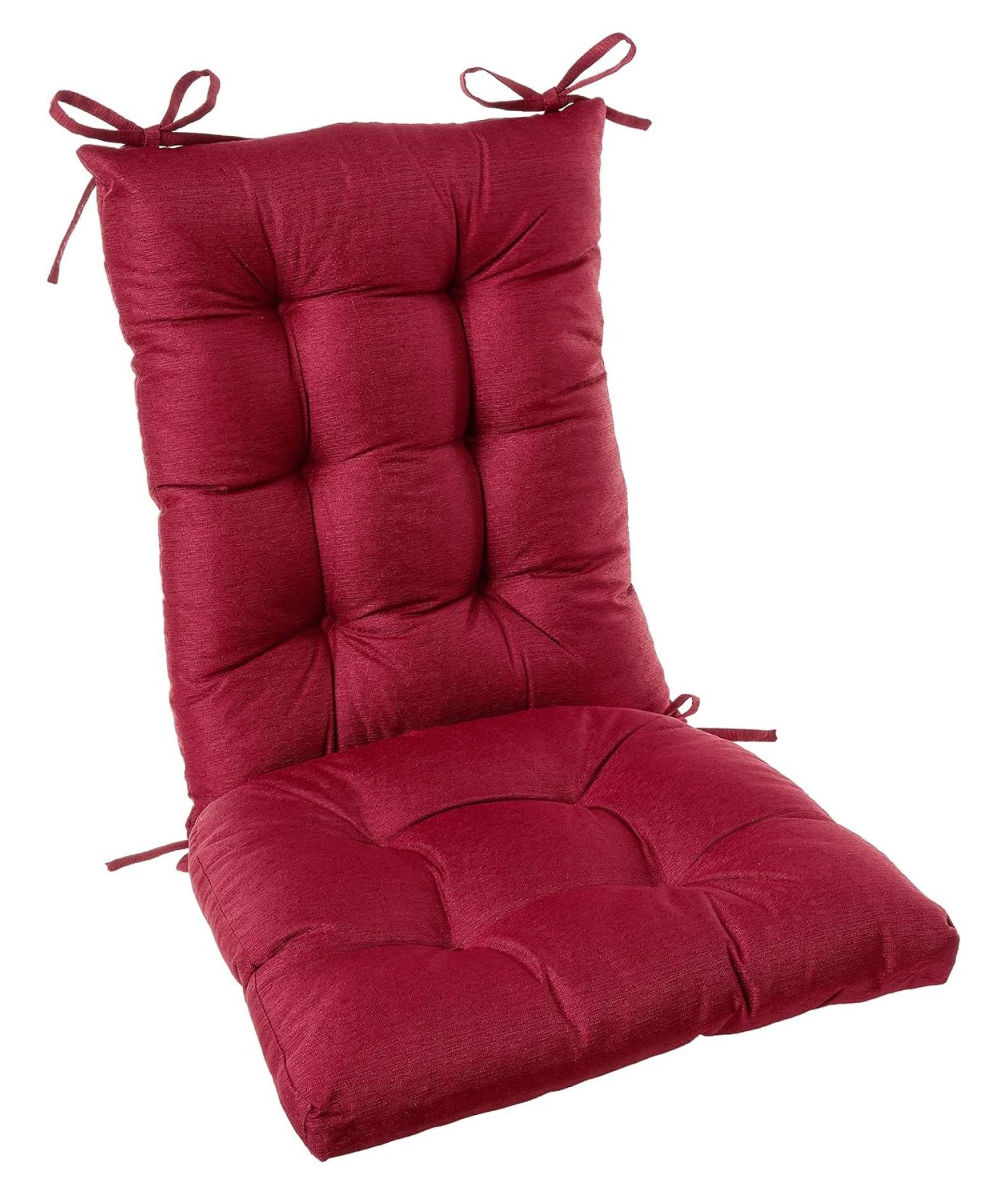 Rocking Chair Cushion Premium Tufted Pads Non Skid Slip Backed Upper ...