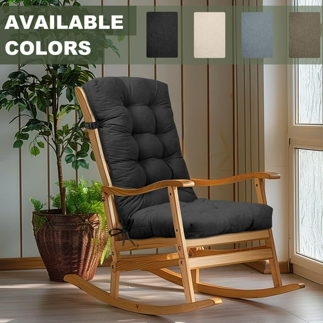 Rocking Chair Cushion, Thickly Tufted Rocking Chair Cushions Indoor ...