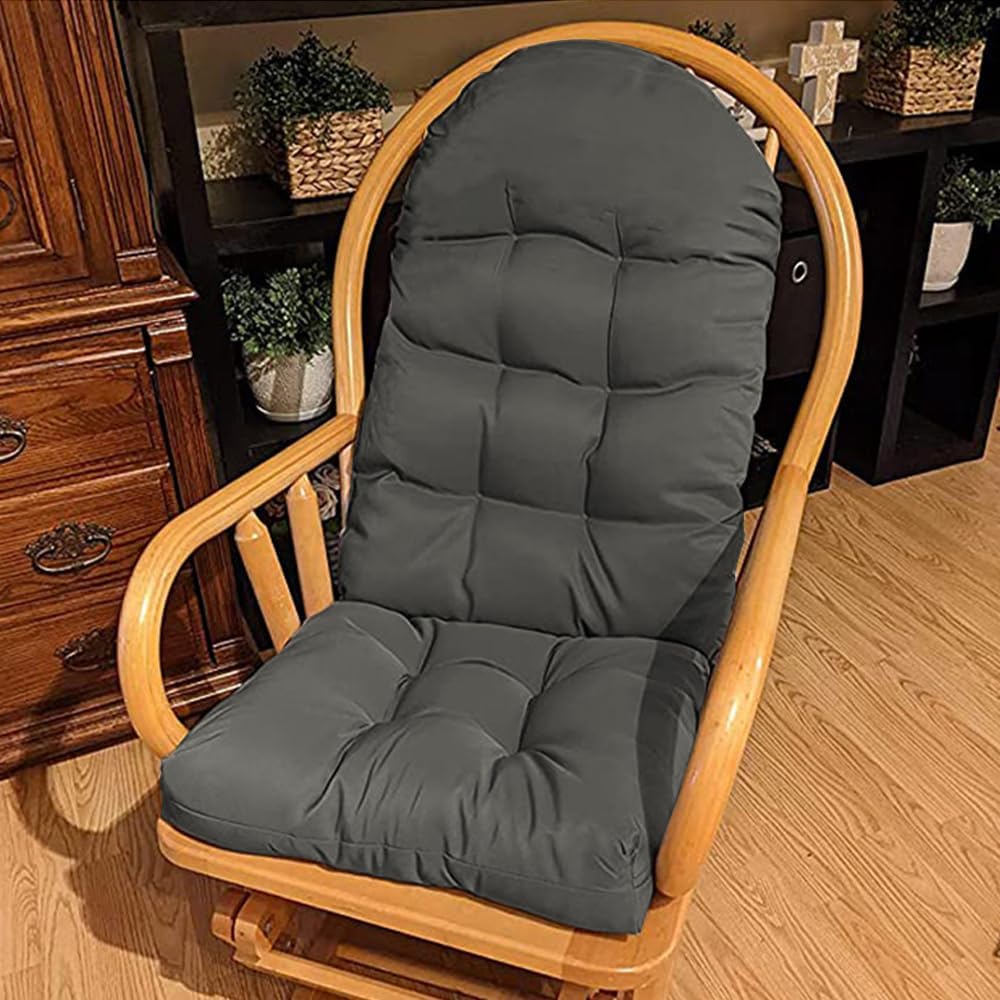 Rocking Chair Cushion,Water Resistant and sunscreen Memory Foam Chair ...