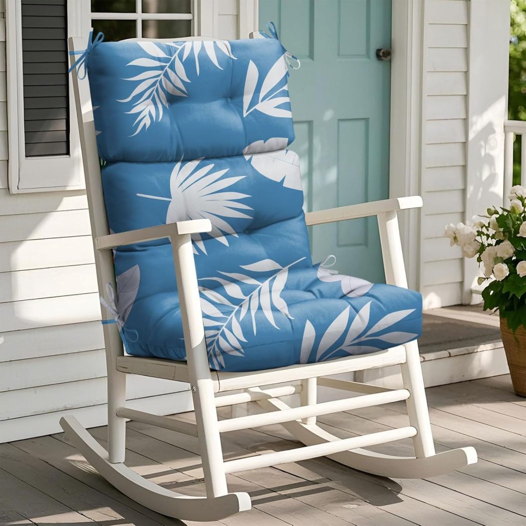 Rocking Chair Cushion, Waterproof Chairs Cushions for Adirondack Chairs ...