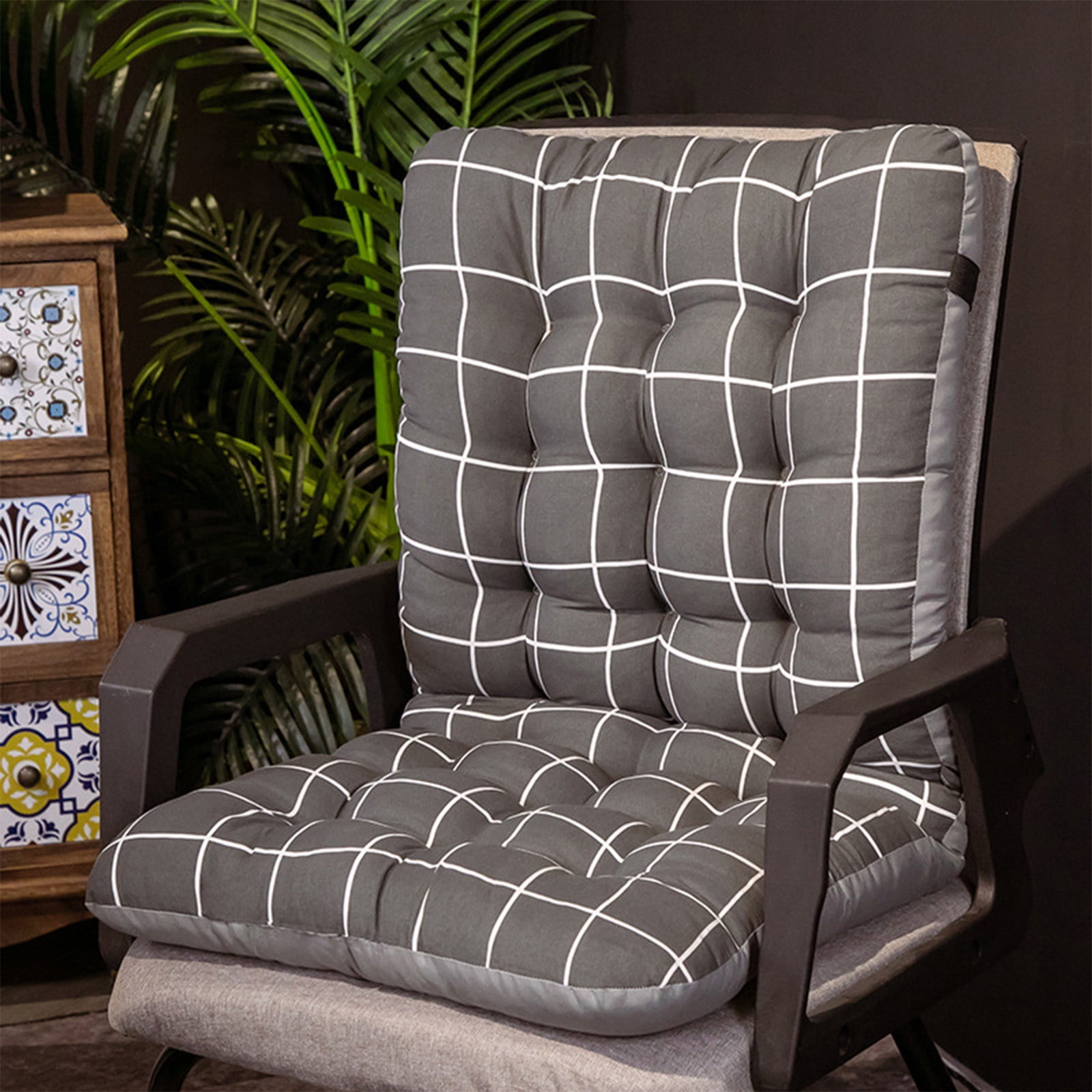 Rocking Chair Cushions Set of 2, Porch Rocker Cushions for Wooden ...