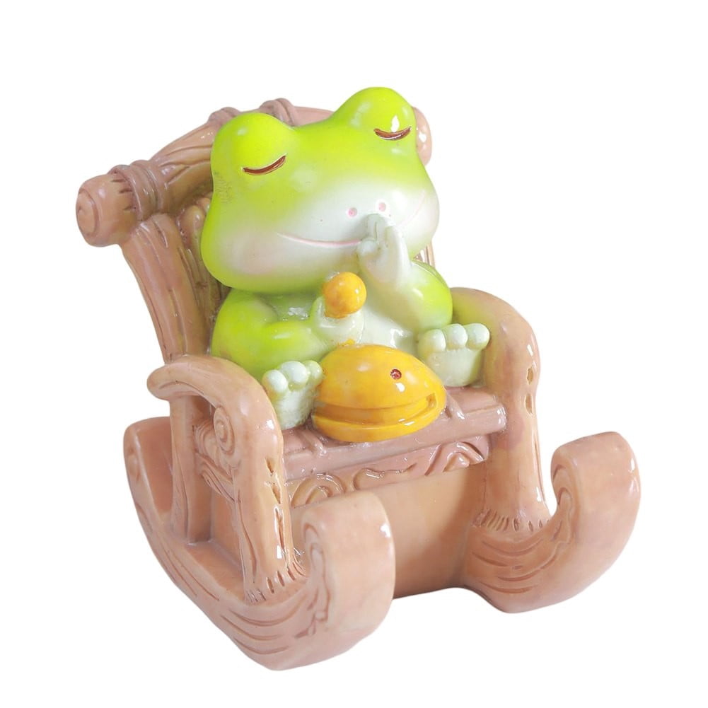 Rocking Chair Frog Phone Holder Cute Model Present Portable Desktop ...