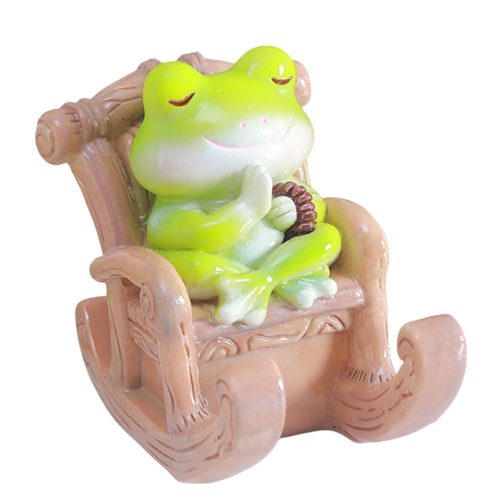 Rocking Chair Frog Phone Holder Cute Model Present Portable Desktop ...