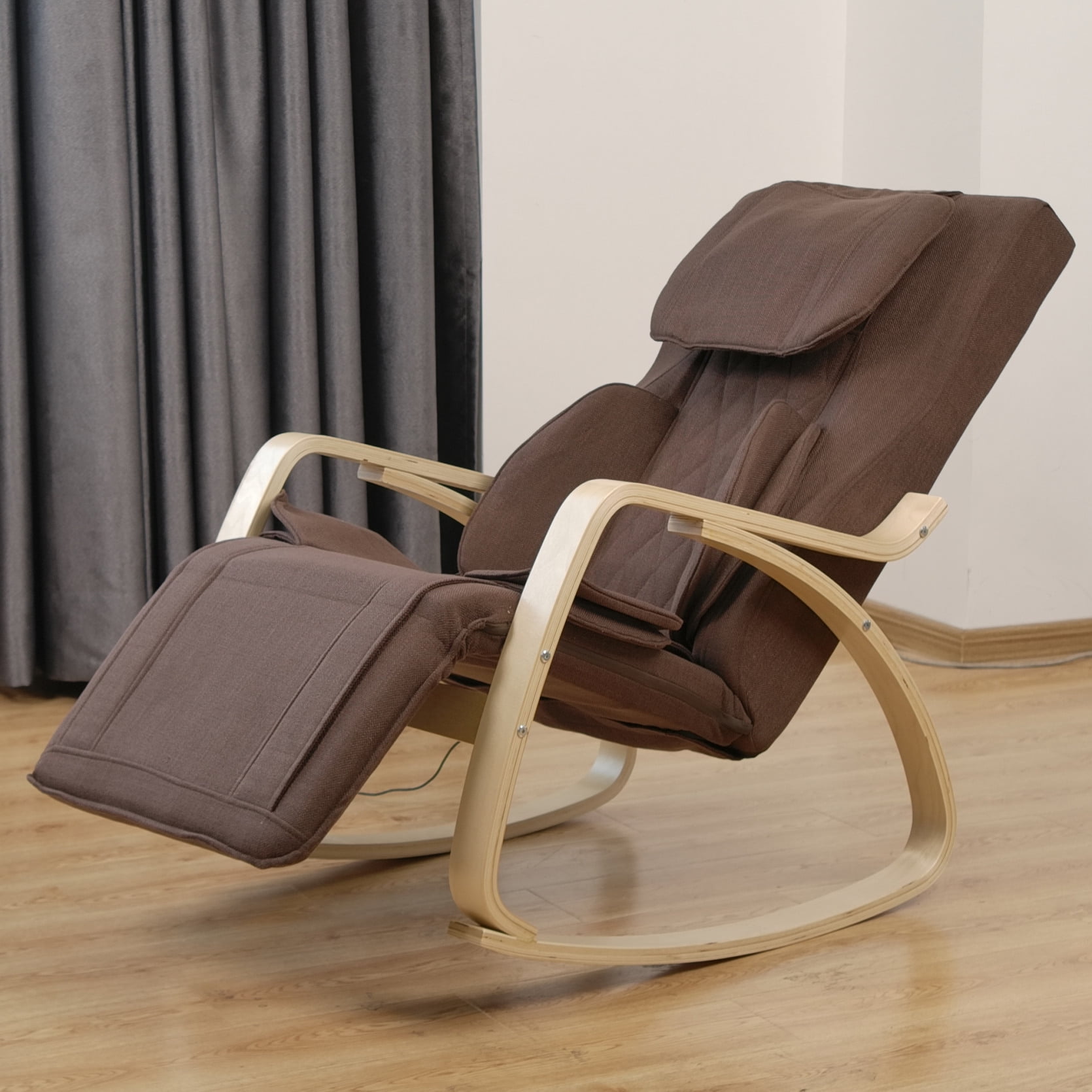 Rocking Chair with Full Massage Function, Comfortable Relax Lounge ...