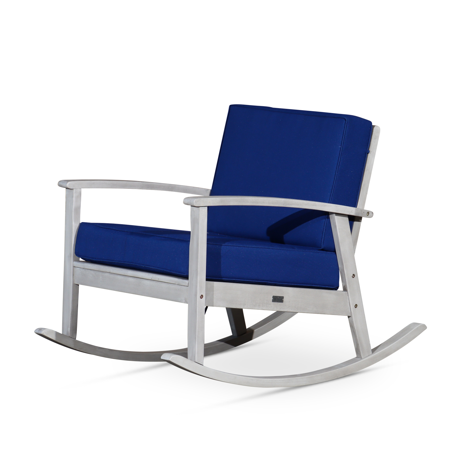 Rocking Chair, Modern High Back Chair with Natural Oil Finish, Solid ...