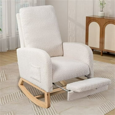 Upholstered Seating Wing Back Glider Swivel, Rocker, Rocking Chair ...