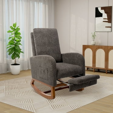 YesFashion Comfortable Glider Rocking Chair Upholstery Glider Chair ...