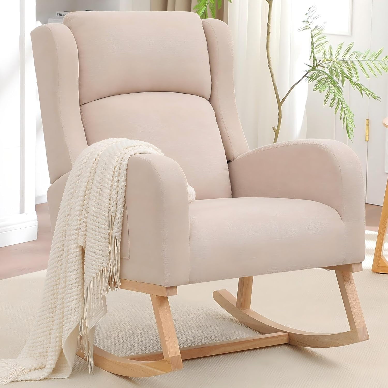 Rocking Chair Nursery, Nursing Rocking Chairs for Mom Nursery, Comfy ...