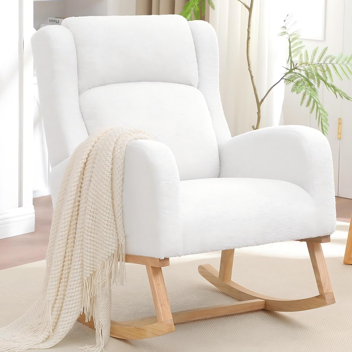 Rocking Chair Nursery, Nursing Rocking Chairs for Mom Nursery, Comfy ...