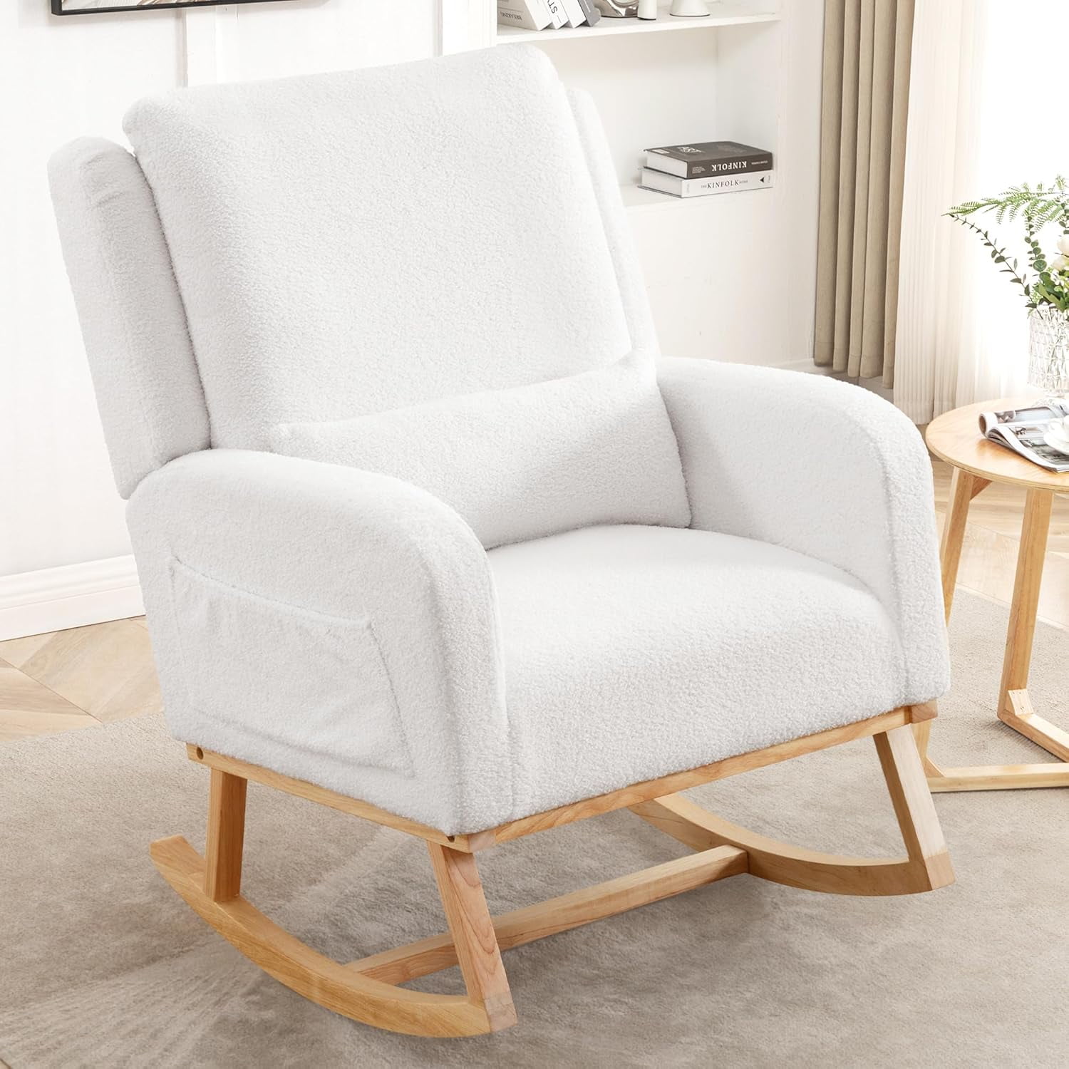 Rocking Chair Nursery, Sherpa Nursing Rocking Chairs, Upholstered ...