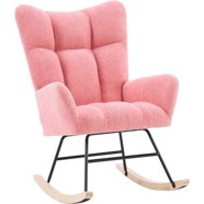 KINFFICT Accent Rocking Chair for Nursery, Upholstered Glider for ...