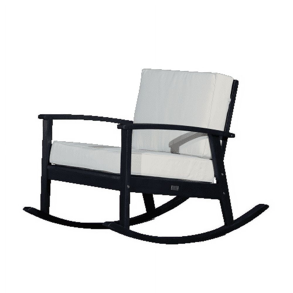Rocking Chair, Outdoor Indoor Rocker Chair with Deep Seat Cushion and ...