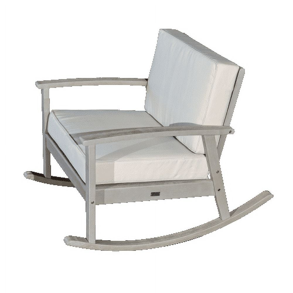 Rocking Chair, Outdoor Indoor Rocker Chair with Deep Seat Cushion and ...
