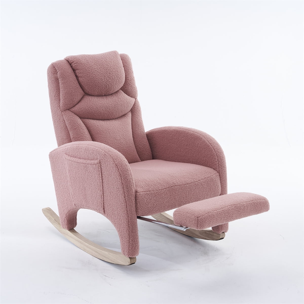 Rocking Chair with Pull Out Foot Rest, Nursery Rocking Chairs with ...