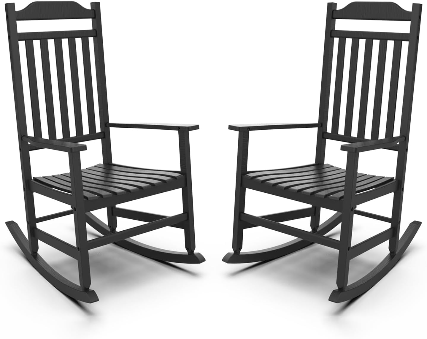 Rocking Chair Set of 2, Resin Outdoor Rocking Chairs for Adults, All ...