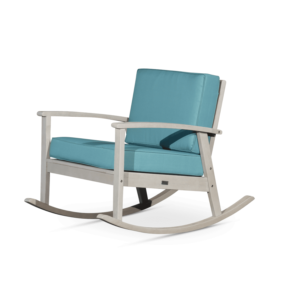 Rocking Chair with Solid Wood Legs, Modern Comfy Upholstered Rocker ...