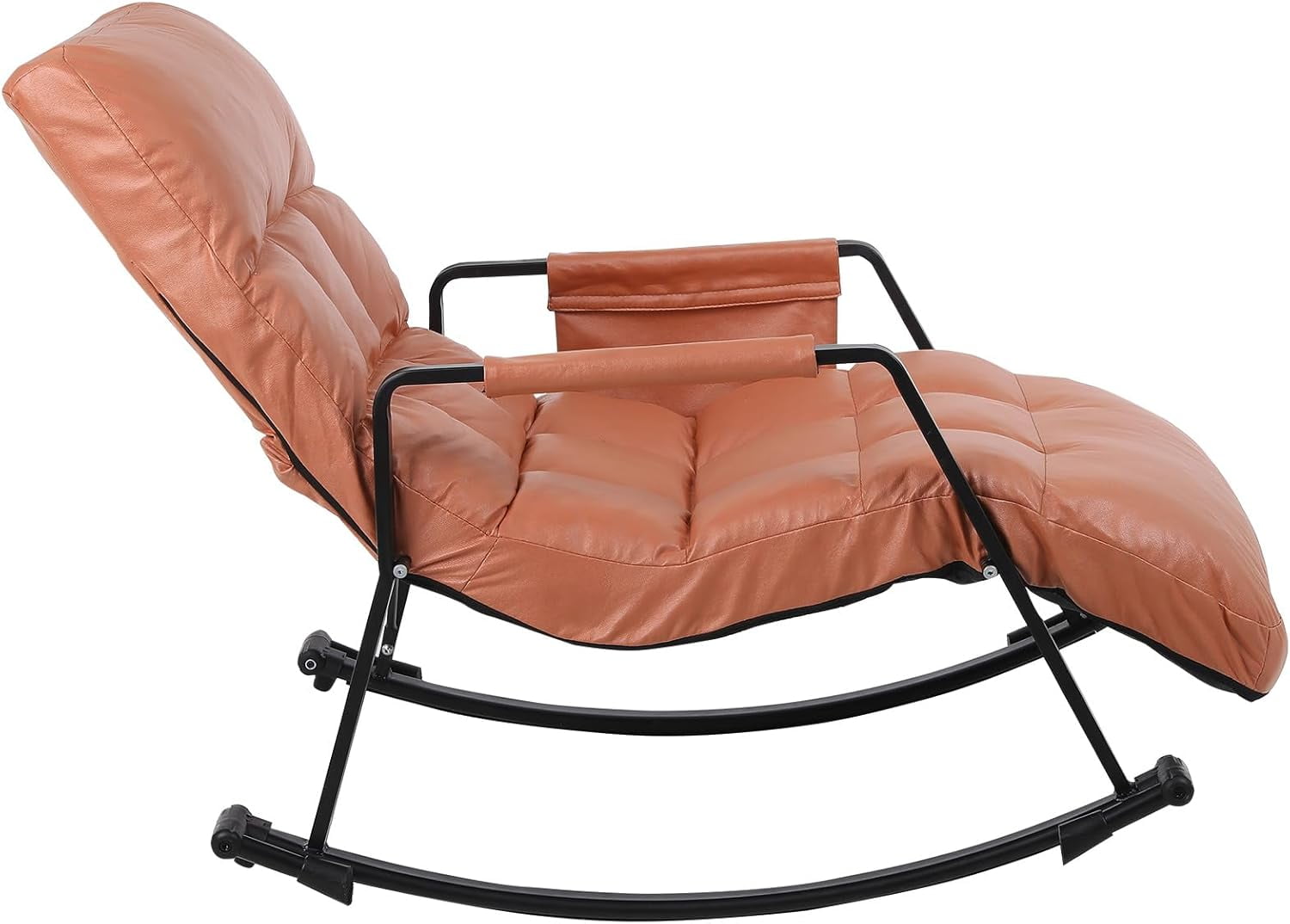 Rocking Chair Upholstered Glider Lounge Rocking Chair with High ...