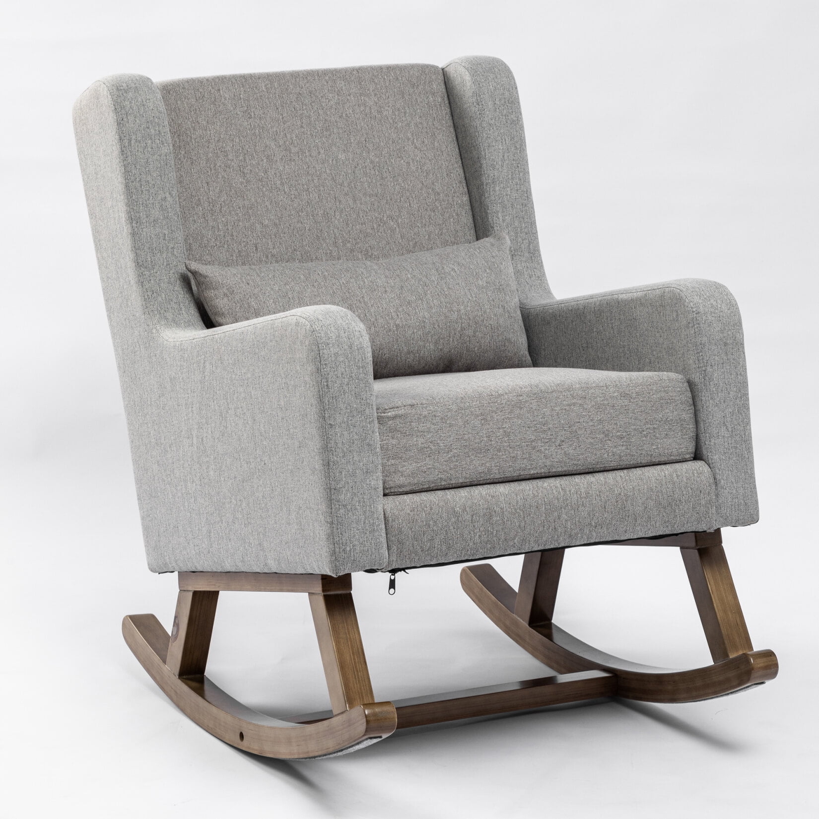 Rocking Chair,Upholstered Modern Rocker Oversized Wingback Armchair ...