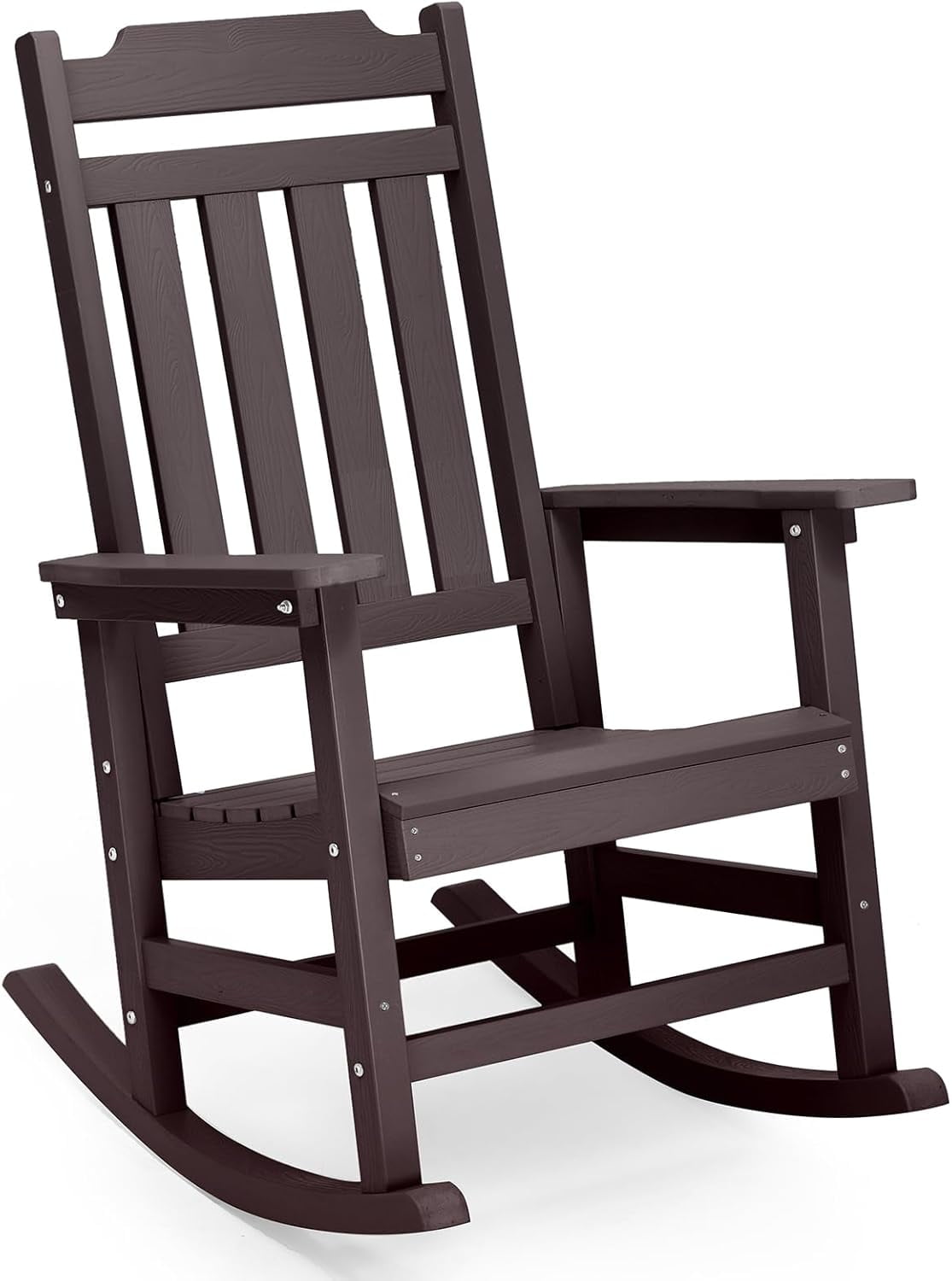 Rocking Chair, All Weather Resistant Poly Lumber Outdoor Porch Rocker ...