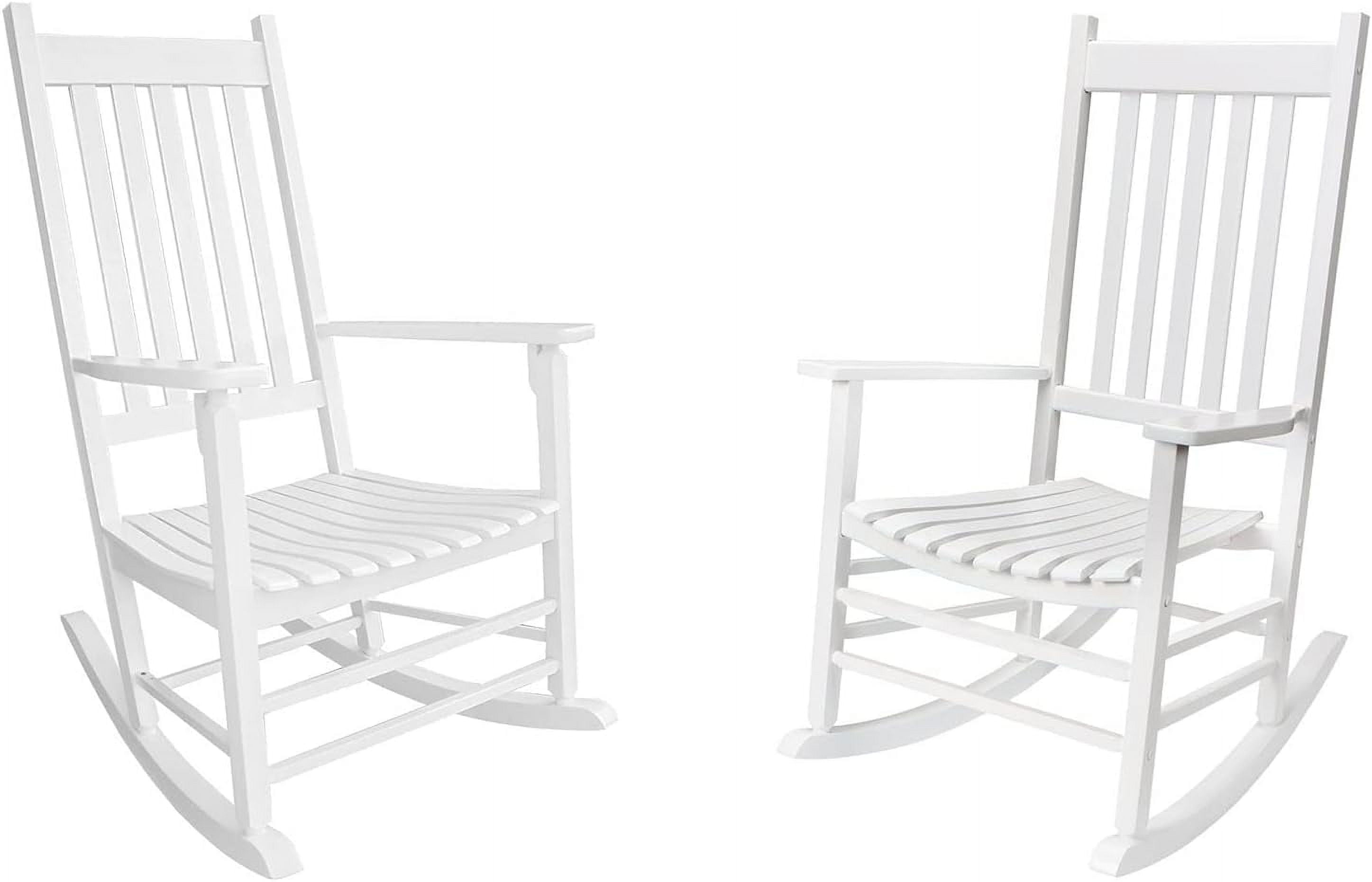 Rocking Chair Wooden Frame Chair Indoor and Outdoor Fade Resistant ...