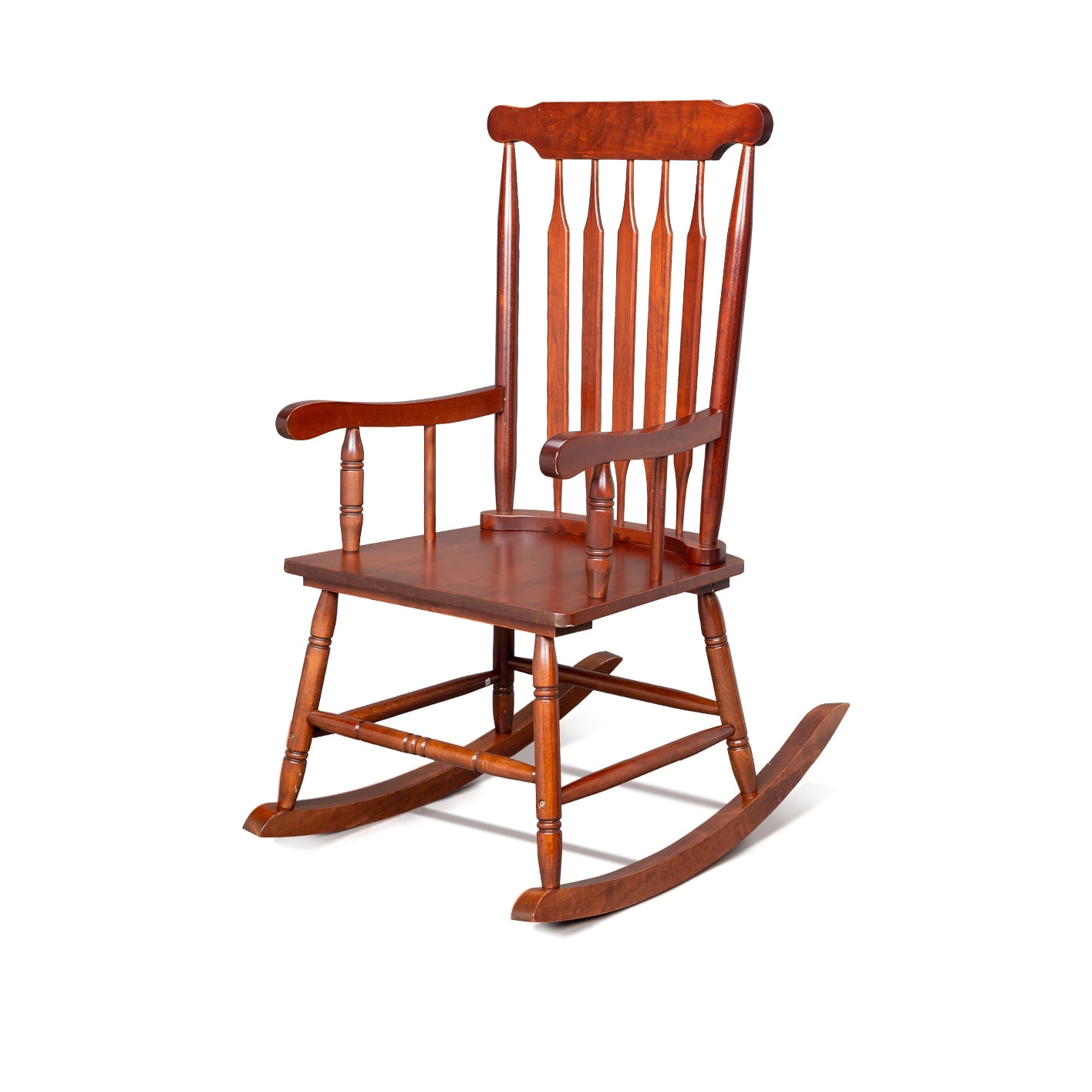 Rocking Chair Wooden Frame Chair Rocker Porch Rocker Indoor and Outdoor ...