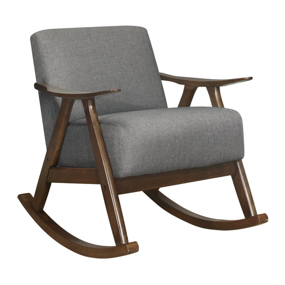 Rocking Chair in Gray Polyester Fabric | Used in Main Living Spaces ...