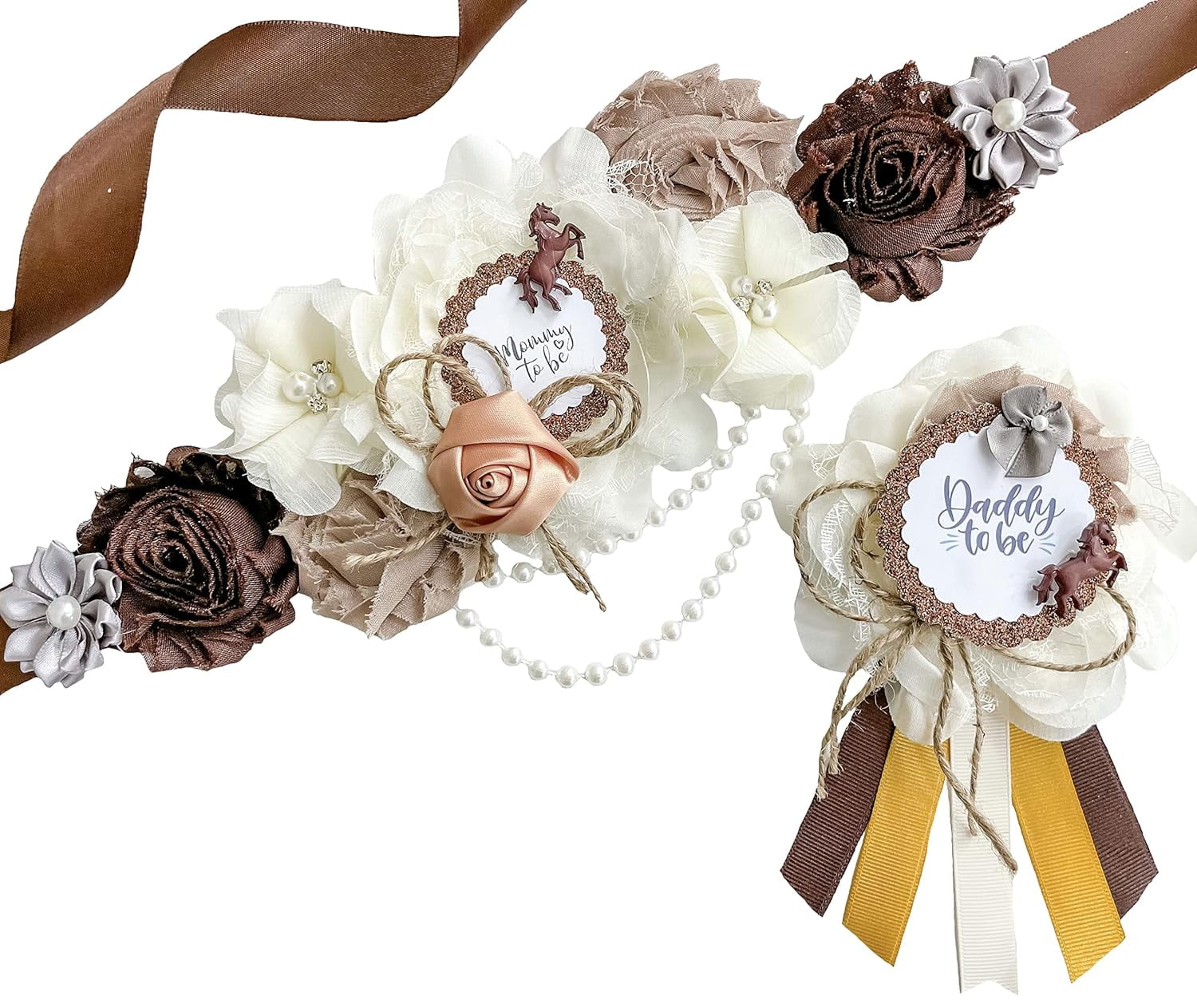 Rocking Horse Baby Maternity Sash for Baby Shower, Mom to Be Sash for ...