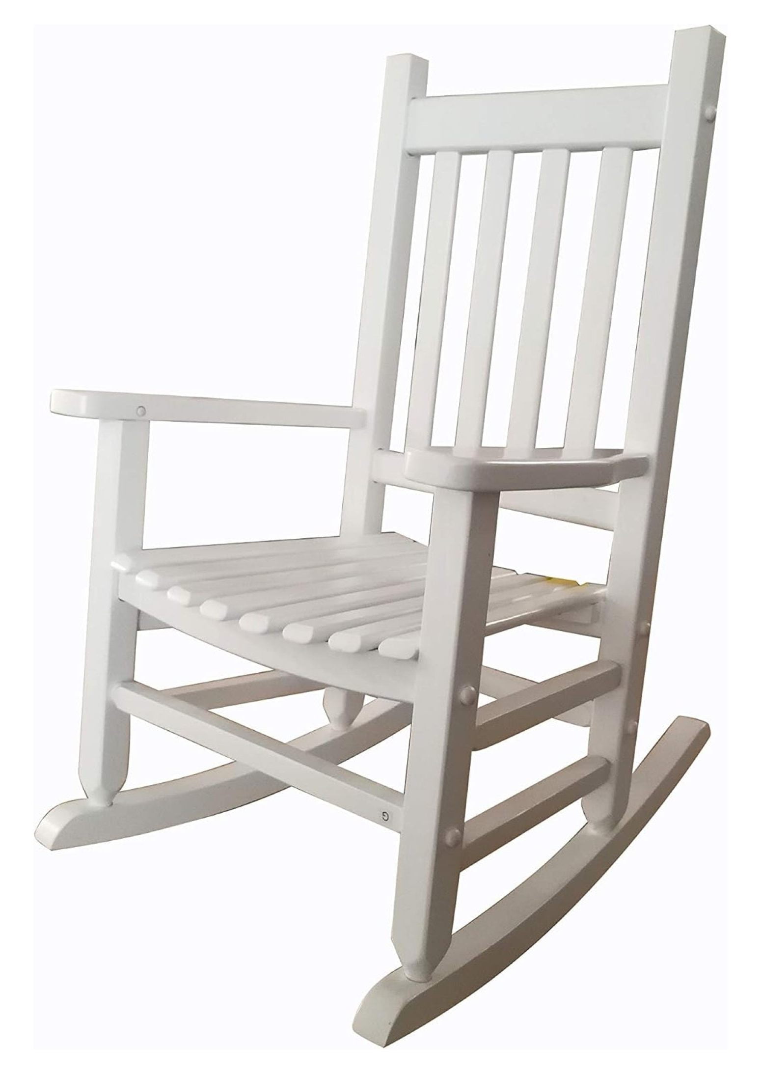 Rocking Rocker - K086WT White Wood Rocking Chair for Kids - Durable ...