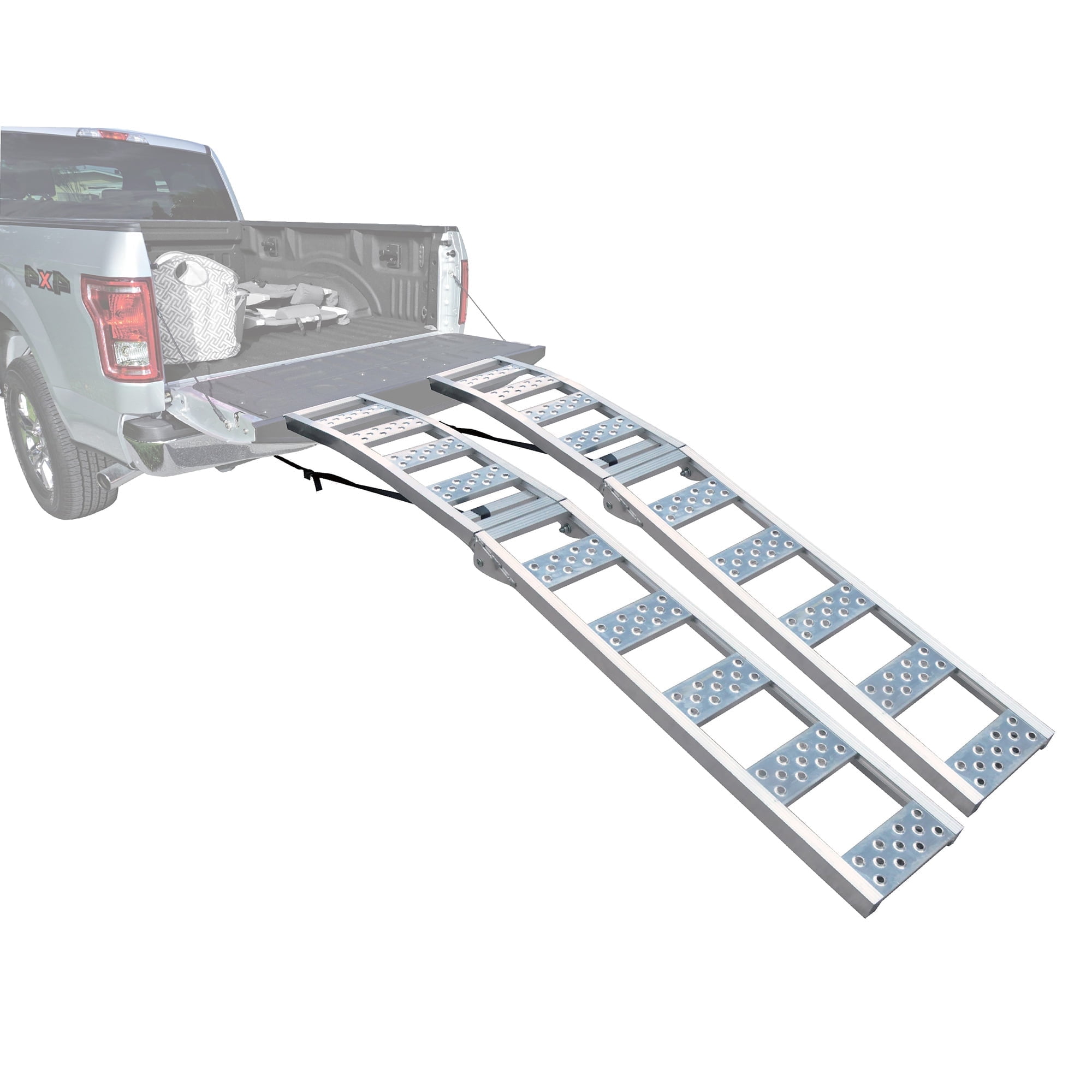 Rockland Arched Aluminum 2-Loading Ramp, 90'' x 11'', 1500 LBS Capacity ...