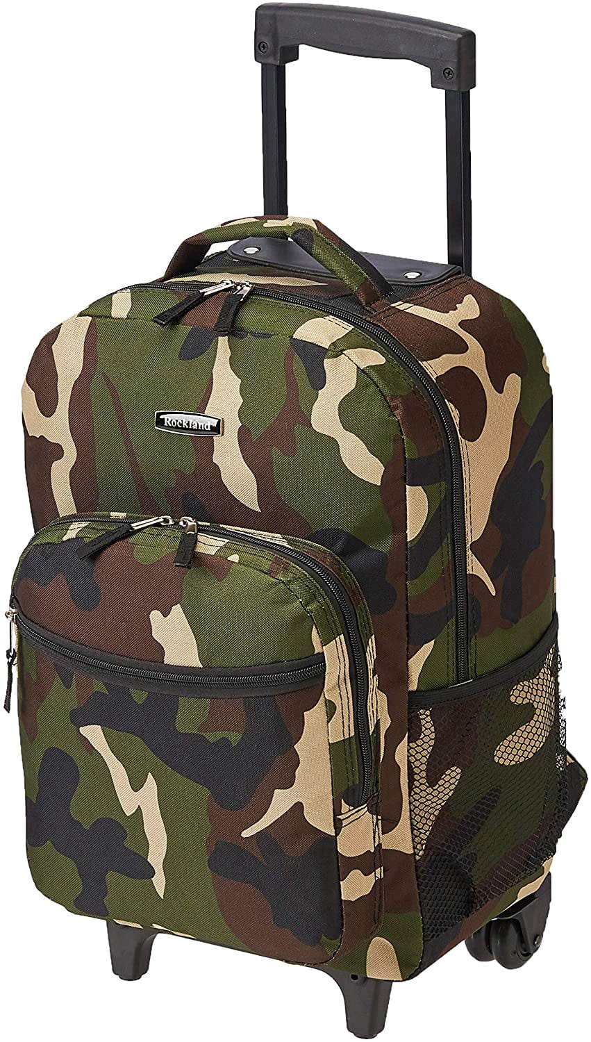 Rockland Double Handle Rolling Backpack, Camouflage, 17-Inch ( Pack of ...