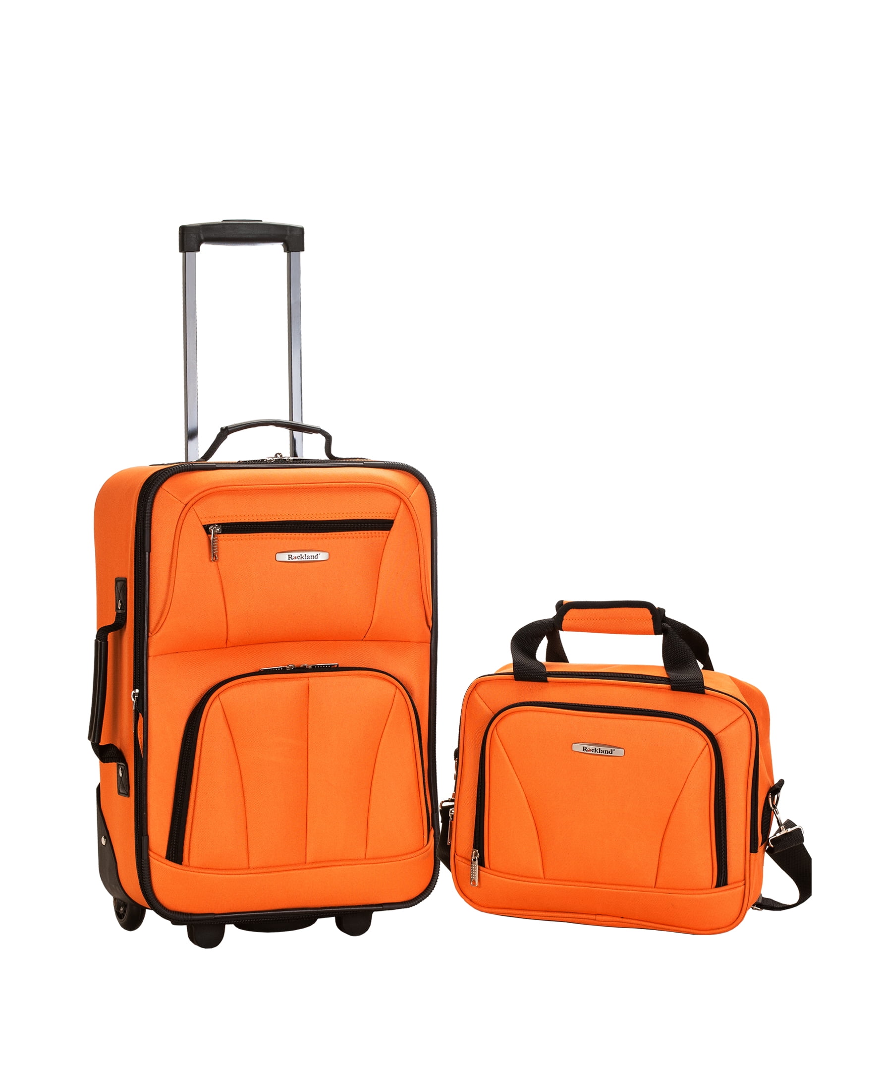 Rockland 2 Piece Luggage Set F102 13" x 7.5" x 19"; 12" x 11" x 5.5 ...