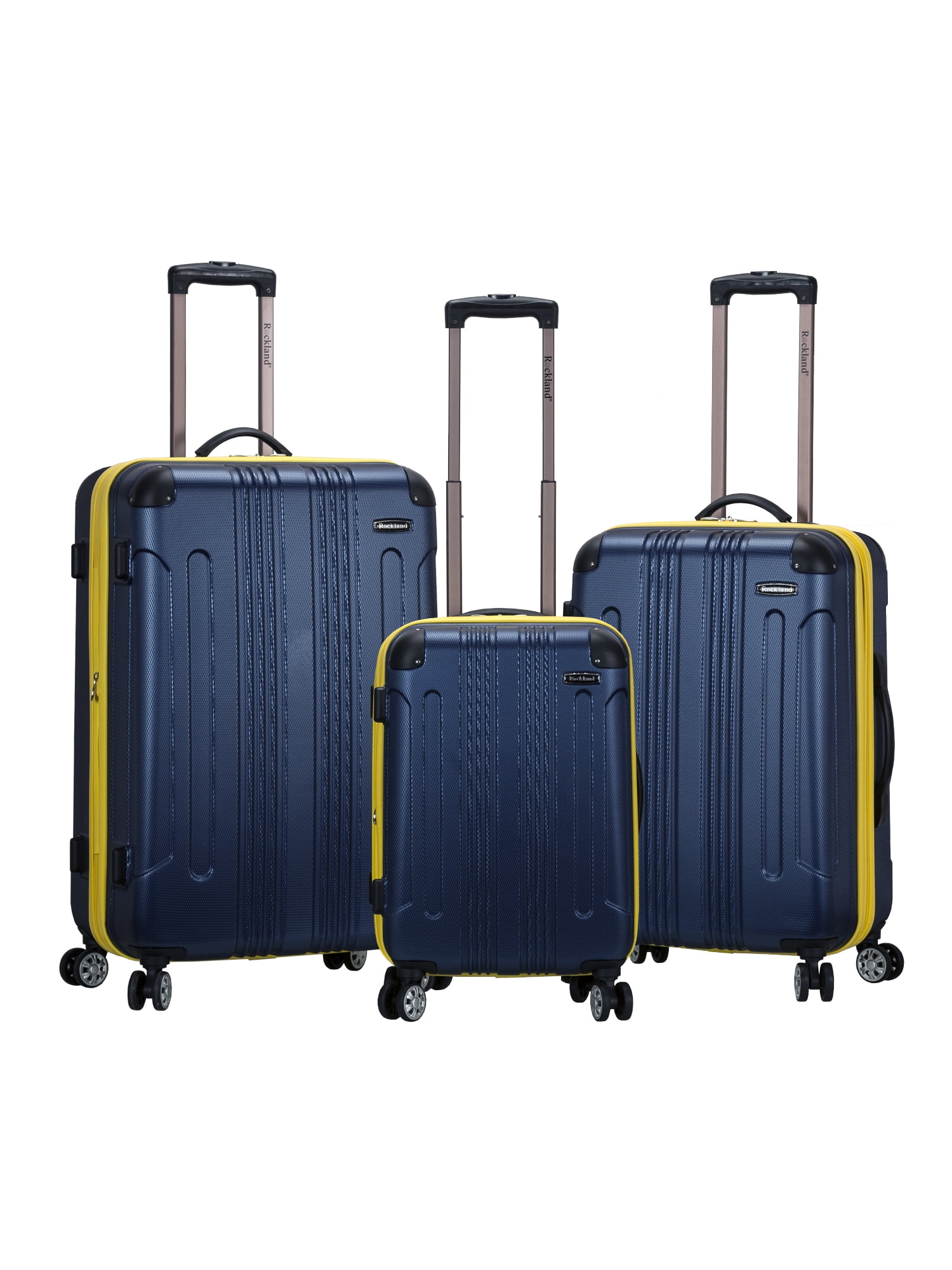 Free Shipping! Rockland Luggage Sonic 3 Piece Hardside Spinner Luggage ...