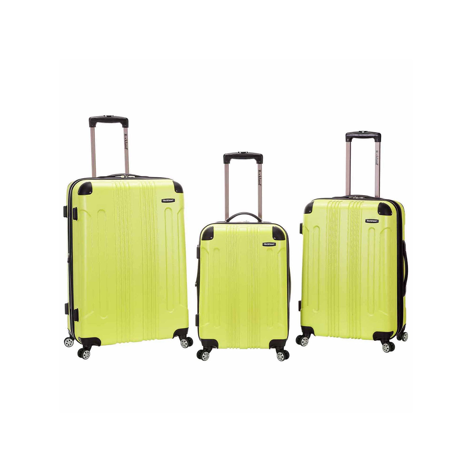 Pre-Owned Rockland Luggage Sonic 3 Piece Hardside Spinner Luggage Set ...