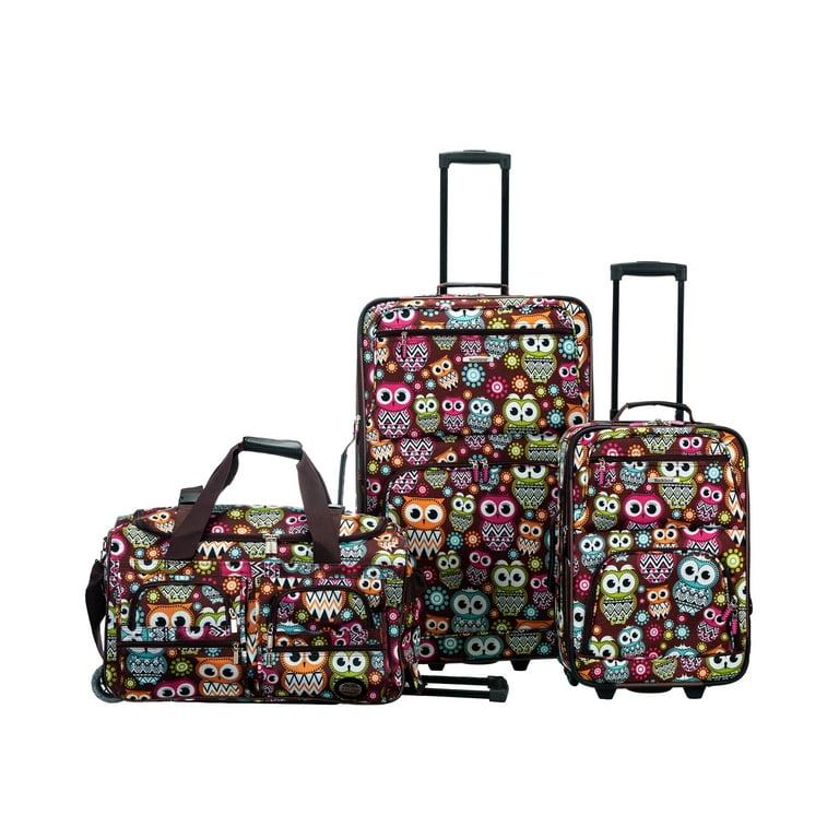 Rockland Luggage Spectra 3 Piece Softside Rolling Luggage Set