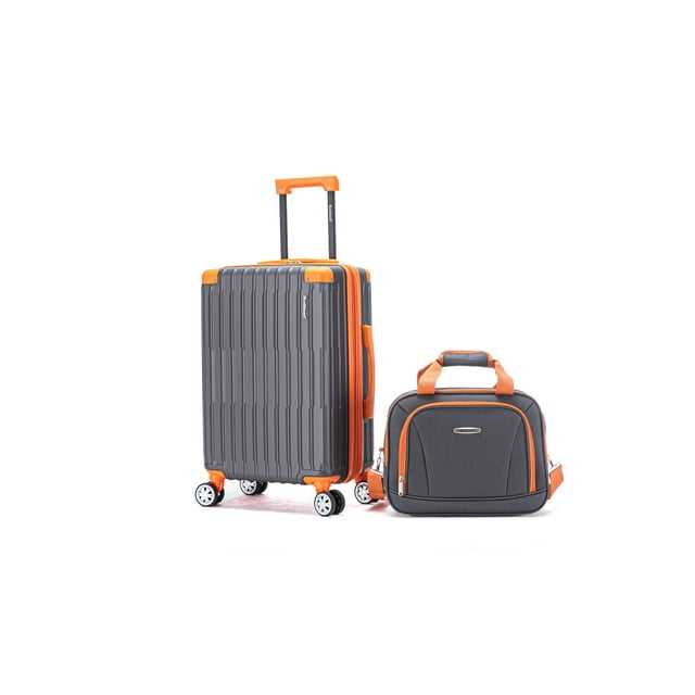 Rockland Napa Valley 2 Pc Carry On Set Charcoal - Walmart.com