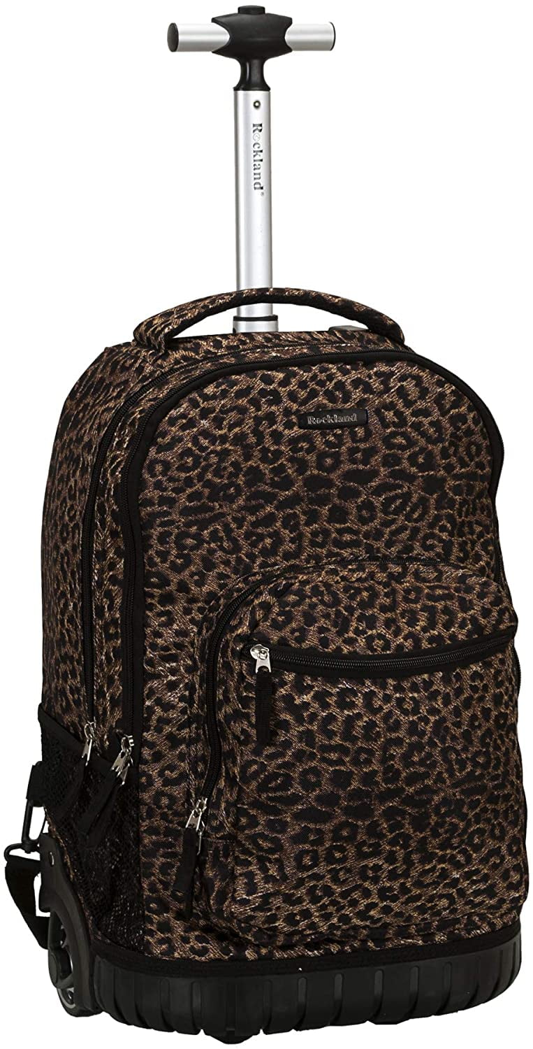 Rockland Single Handle Rolling Backpack, Leopard, 19-Inch ( Pack of 2 ...