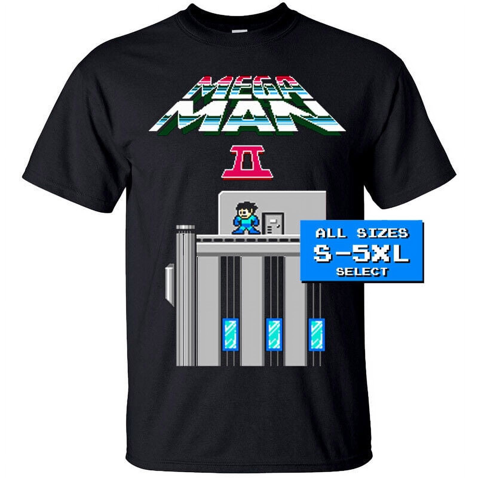 Rockman Megaman 2 NES Start Screen T Shirt BLACK all sizes S-5XL 100% ...