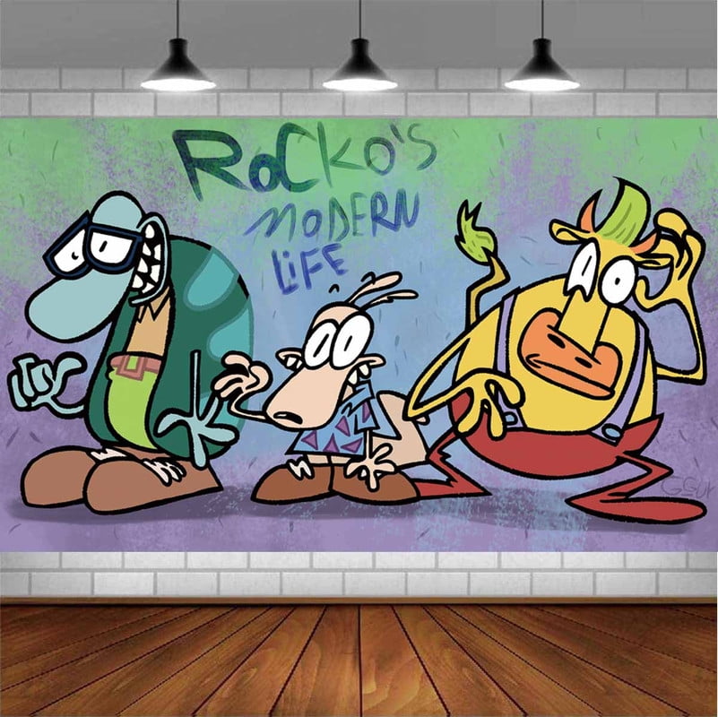 Rocko's Modern Life Backdrop Banner Party Supplies Poster Movie Theme Background for Photography ...