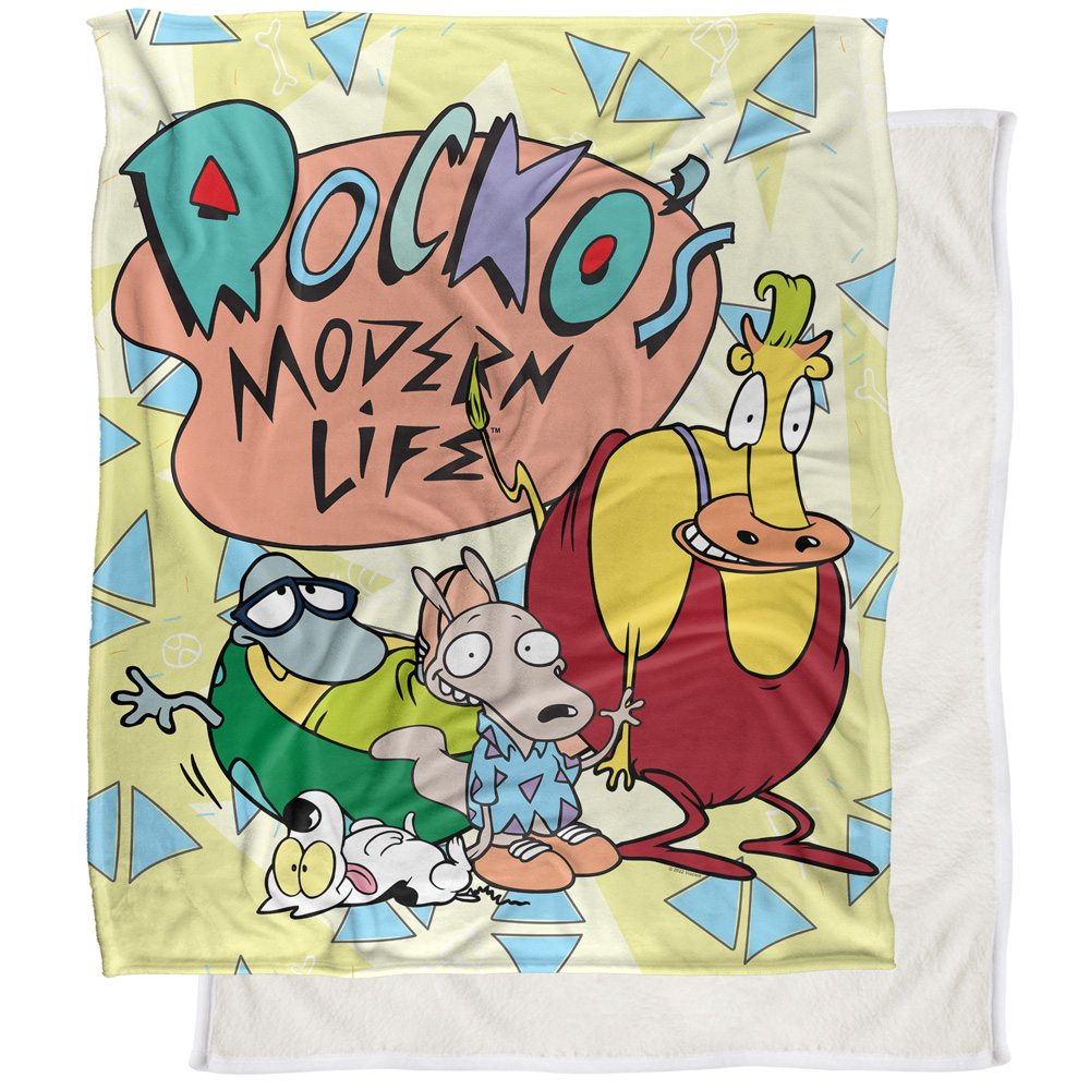Rocko's Modern Life Blanket, 50"x60" Rocko's Modern Life Logo Group ...